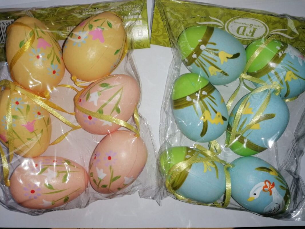 Ouă Cu Agățătoare, 6 Bucăți/set - DepoDecorFloral